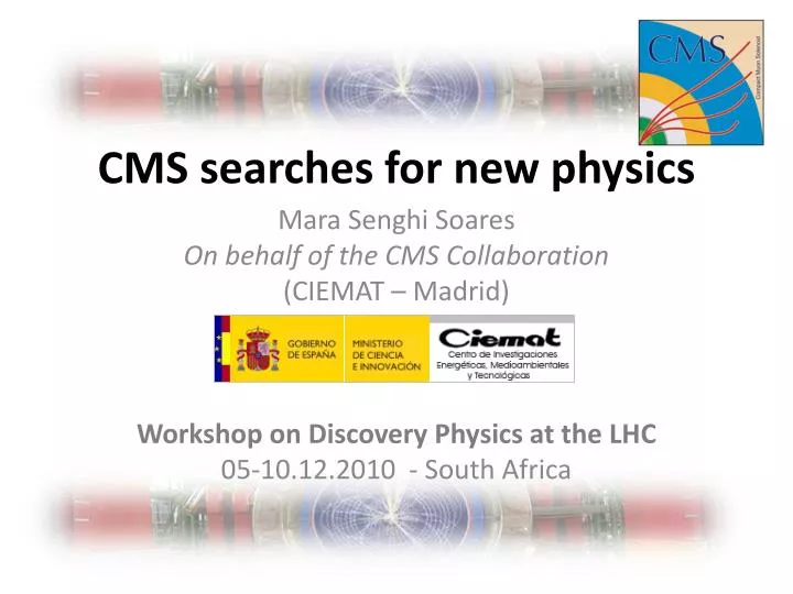 PPT - CMS searches for new physics PowerPoint Presentation, free ...