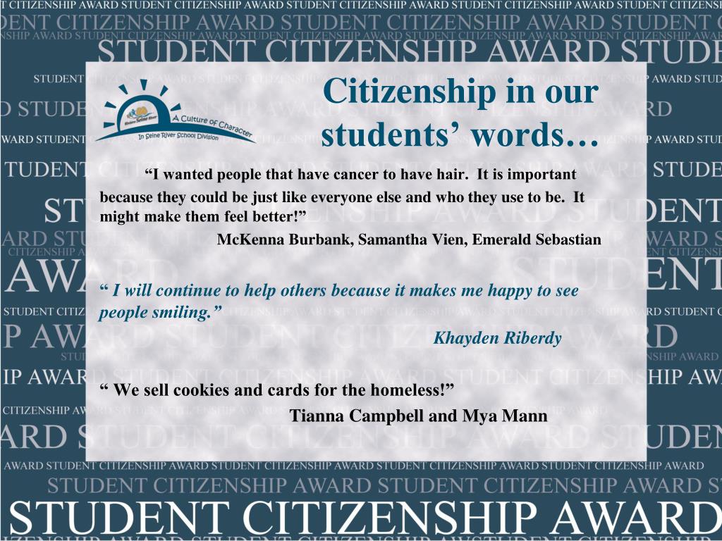 PPT - CITIZENSHIP in SRSD A Celebration of Community Spirit! PowerPoint ...
