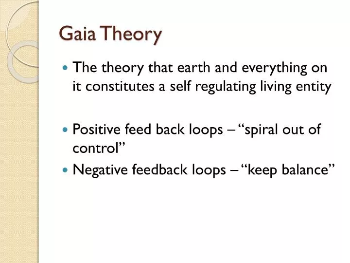 PPT - Gaia Theory PowerPoint Presentation, free download - ID:2208337