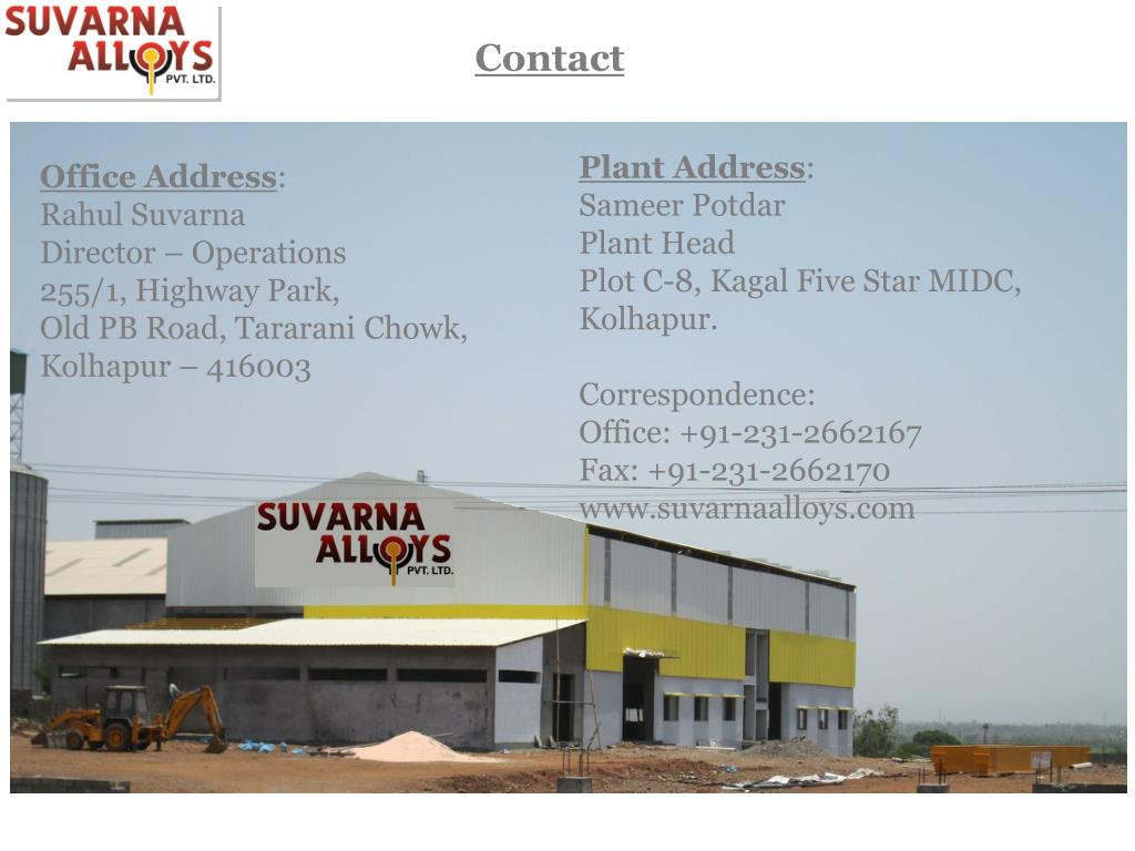 PPT - SUVARNA ALLOYS PVT LTD PowerPoint Presentation, free download ...