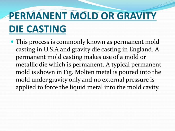 PPT - CHAPTER SEVEN CASTING PROCESSES PowerPoint Presentation - ID:2209104