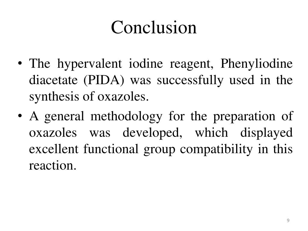 PPT - PIDA-Mediated Oxidative C-O Bond Formation: Novel Synthesis of ...