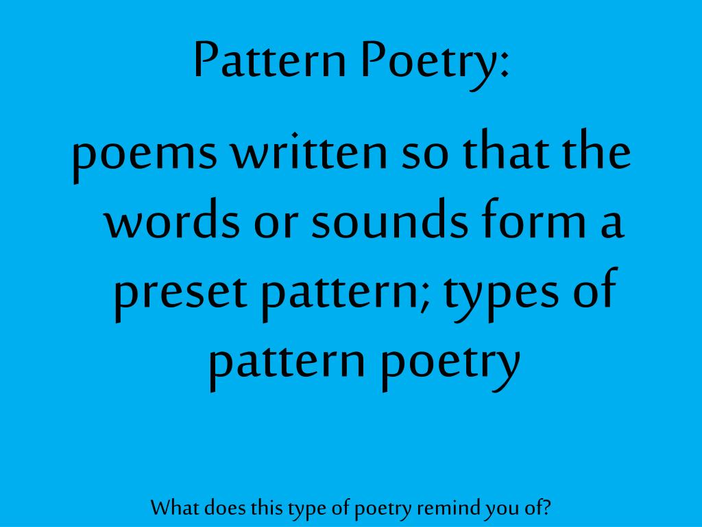 PPT - Free Verse Poetry and Blank Verse Poetry PowerPoint Presentation ...