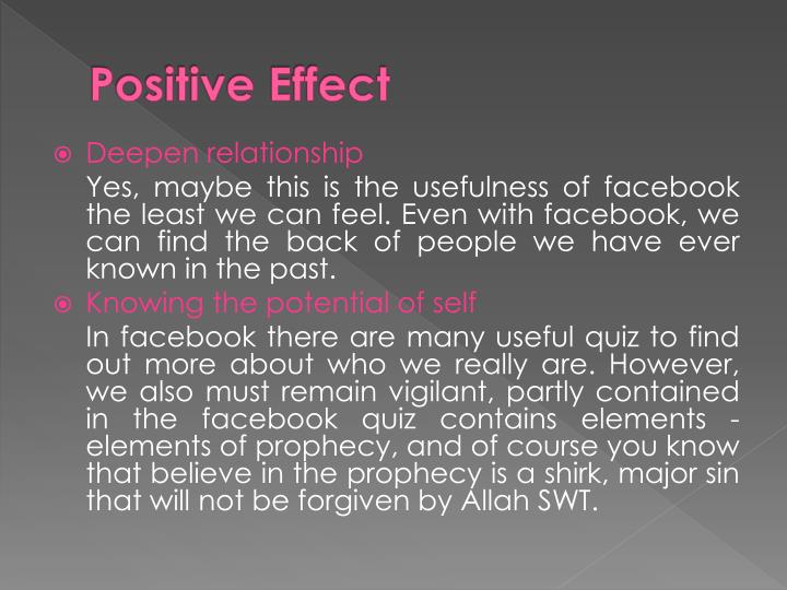 PPT - The Positive and Negative Effects of Facebook PowerPoint ...