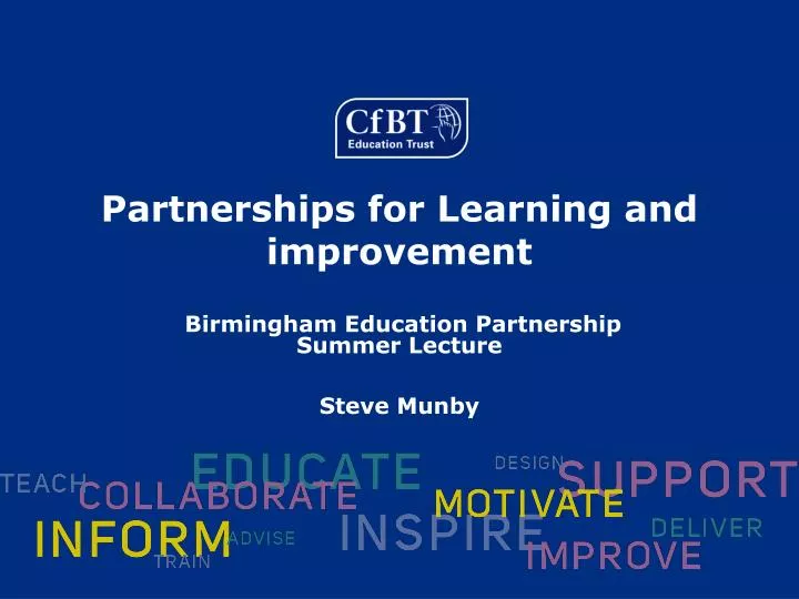 PPT - Partnerships for Learning and improvement PowerPoint Presentation ...