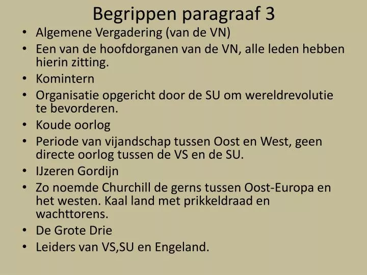 PPT - Begrippen paragraaf 3 PowerPoint Presentation, free download - ID ...