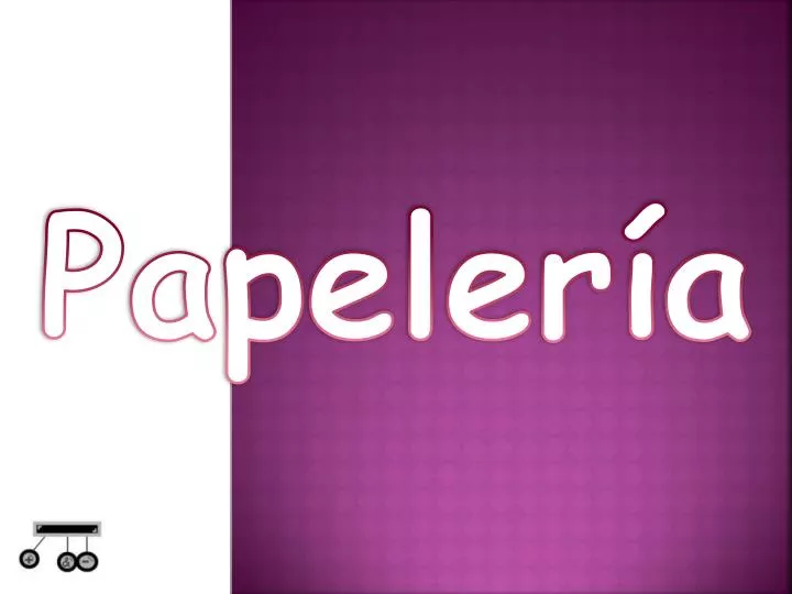 PPT - Papelería PowerPoint Presentation, free download - ID:2210631