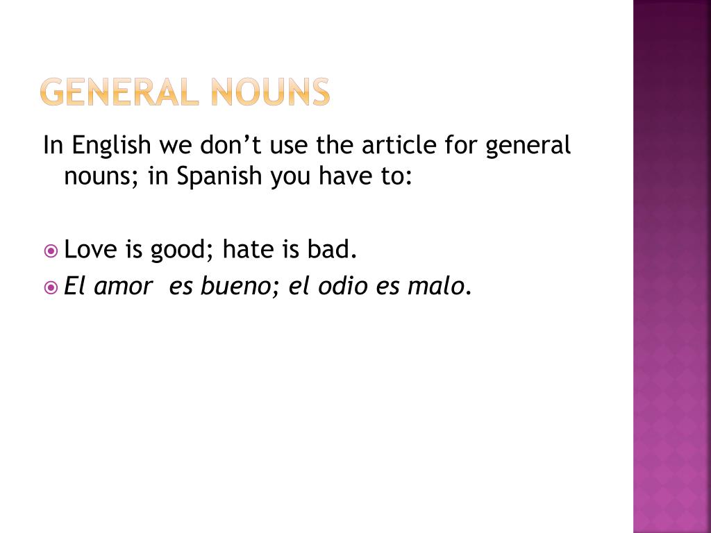 PPT - Los artículos definidos e indefinidos ( Definite and indefinite ...