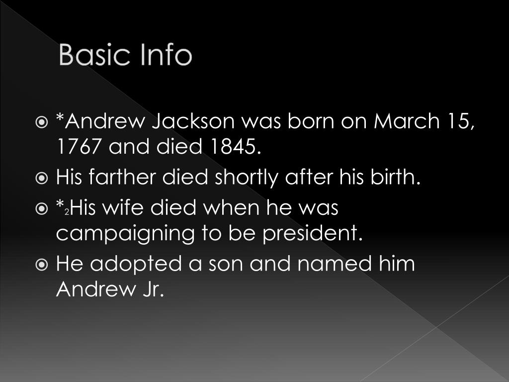 PPT - 1829-1837 President Andrew Jackson PowerPoint Presentation, free ...