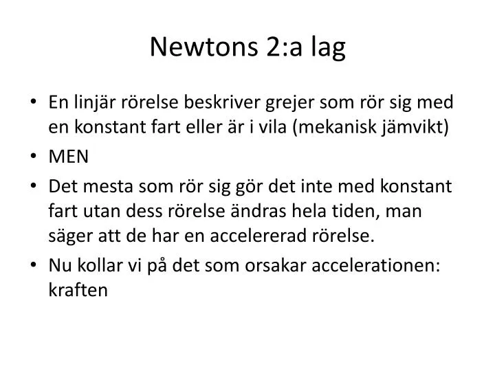 Ppt Newtons 2a Lag Powerpoint Presentation Free Download Id2211234 6915