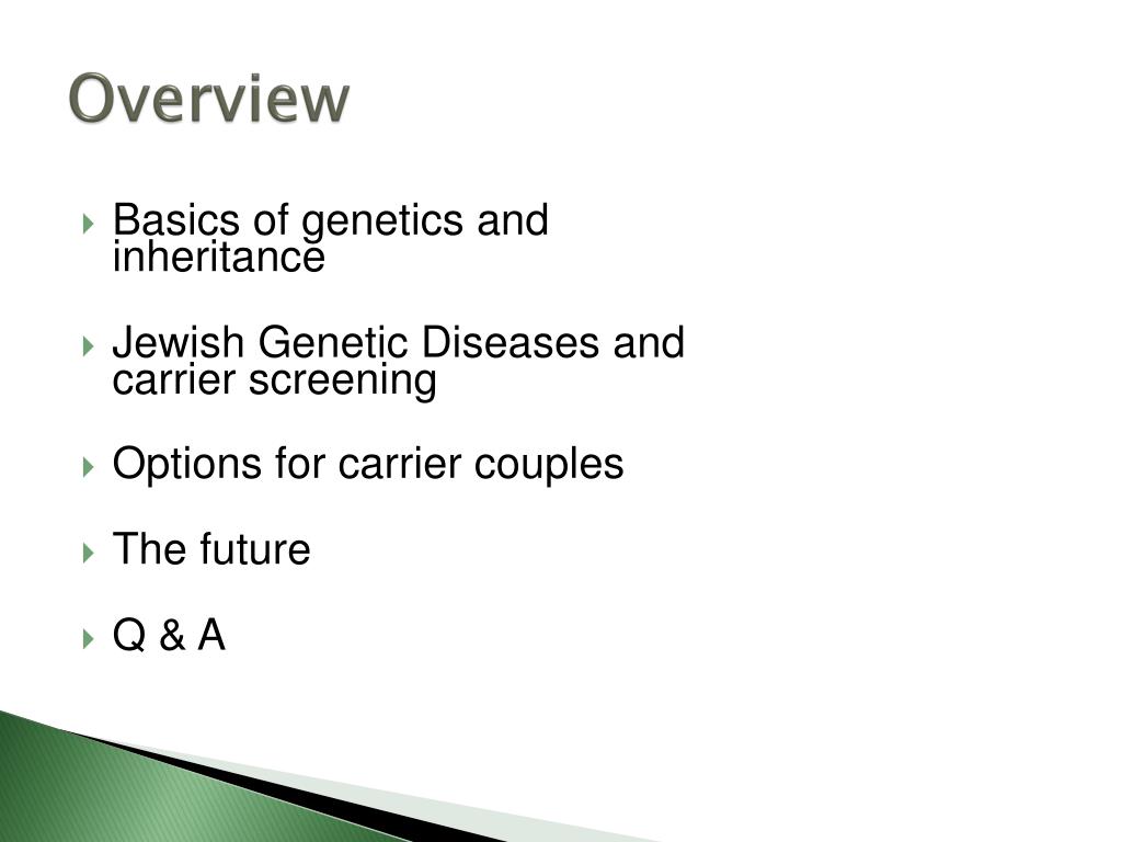 PPT - Jewish Genetic Health and a Glimpse into the Future PowerPoint ...