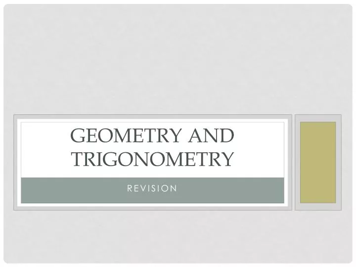 PPT - Geometry and trigonometry PowerPoint Presentation, free download ...