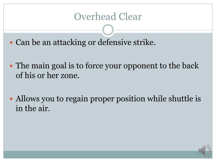 PPT - Badminton: Type of shots and when to use them PowerPoint ...