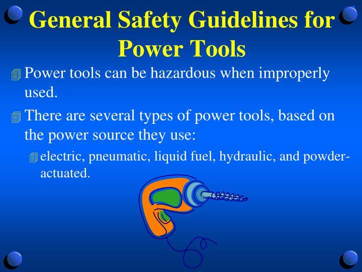 PPT - Hand and Power Tool Safety PowerPoint Presentation - ID:2212759