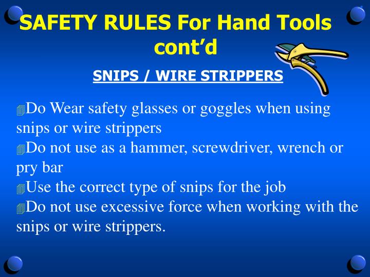 PPT - Hand and Power Tool Safety PowerPoint Presentation - ID:2212759