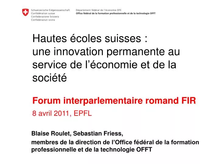PPT - Blaise Roulet, Sebastian Friess, PowerPoint Presentation, free ...