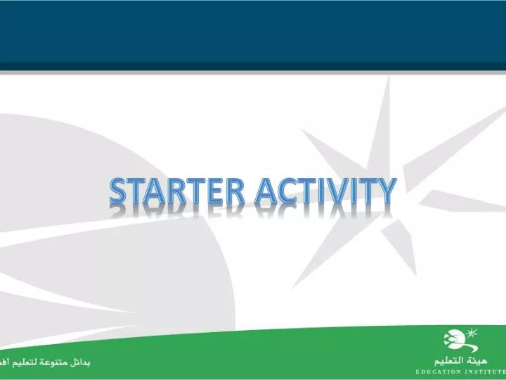 PPT - Starter activity PowerPoint Presentation, free download - ID:2213882