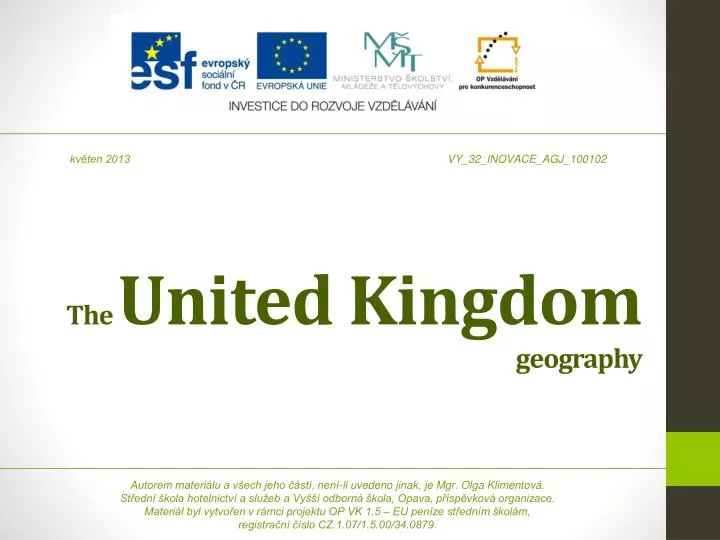 PPT - The United Kingdom geography PowerPoint Presentation, free ...