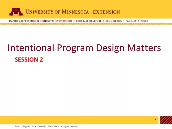 PPT - Intentional Program Design Matters PowerPoint Presentation, free download - ID:2214011