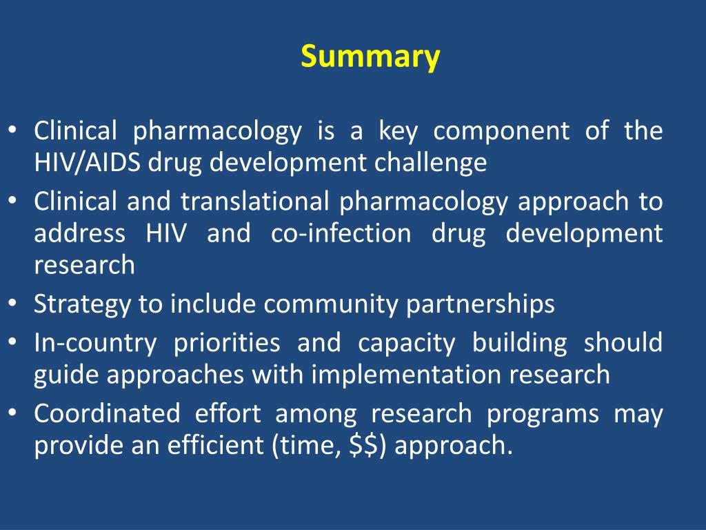 PPT - Building Global HIV/AIDS Clinical Pharmacology Research Capacity ...