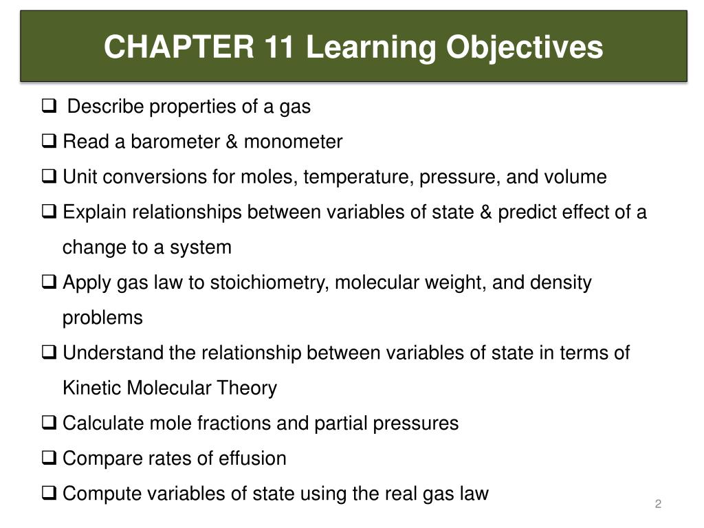 PPT - Properties of Gases CHAPTER 11 Chemistry: The Molecular Nature of ...