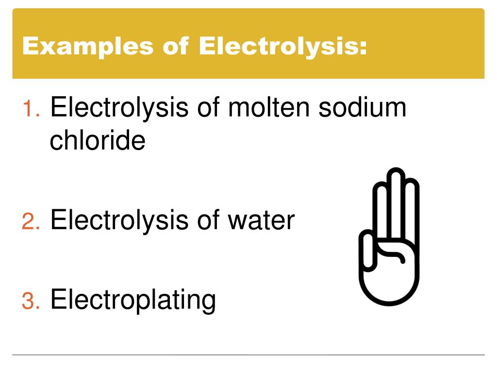 PPT - Electrolysis – The Final Topic of Chemistry 30 PowerPoint ...