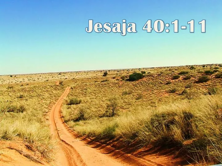 PPT - Jesaja 40:1-11 PowerPoint Presentation, free download - ID:2216489