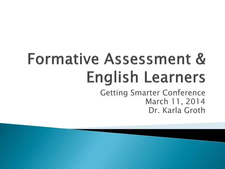 PPT - Formative Assessment & English Learners PowerPoint Presentation ...