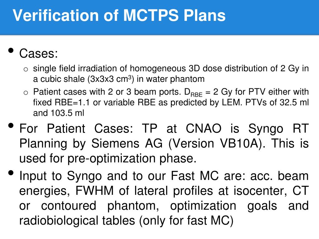 PPT - A Monte Carlo-based treatment planning tool for proton therapy ...