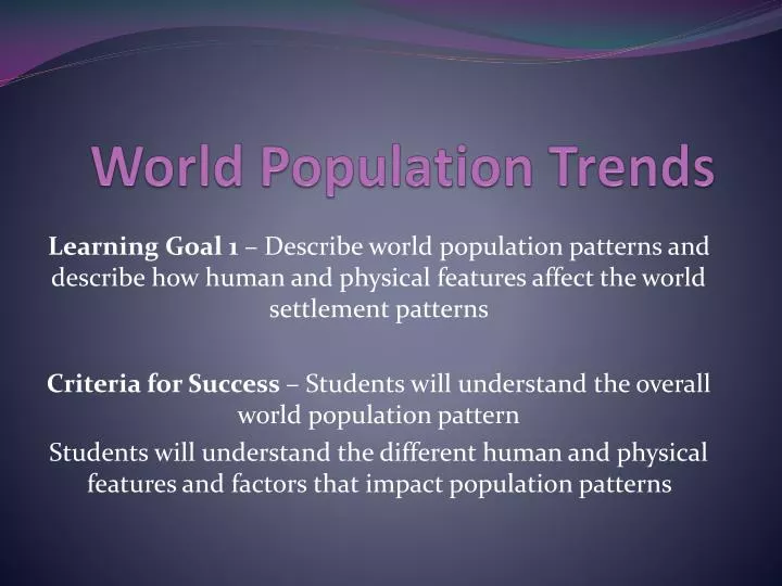 PPT - World Population Trends PowerPoint Presentation, free download ...