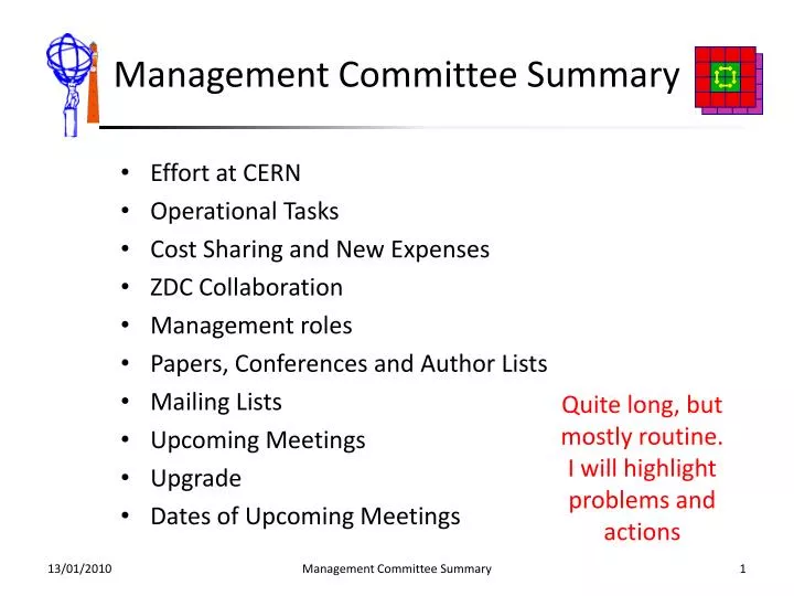 PPT - Management Committee Summary PowerPoint Presentation, free ...
