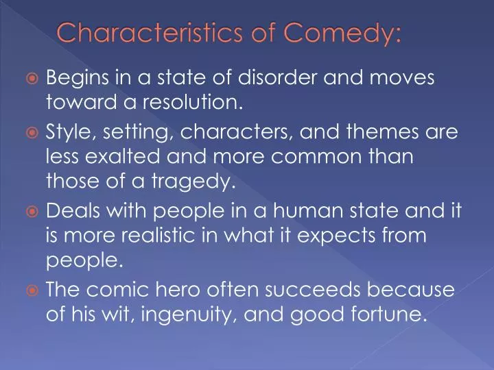 PPT - Characteristics of Comedy: PowerPoint Presentation, free download ...