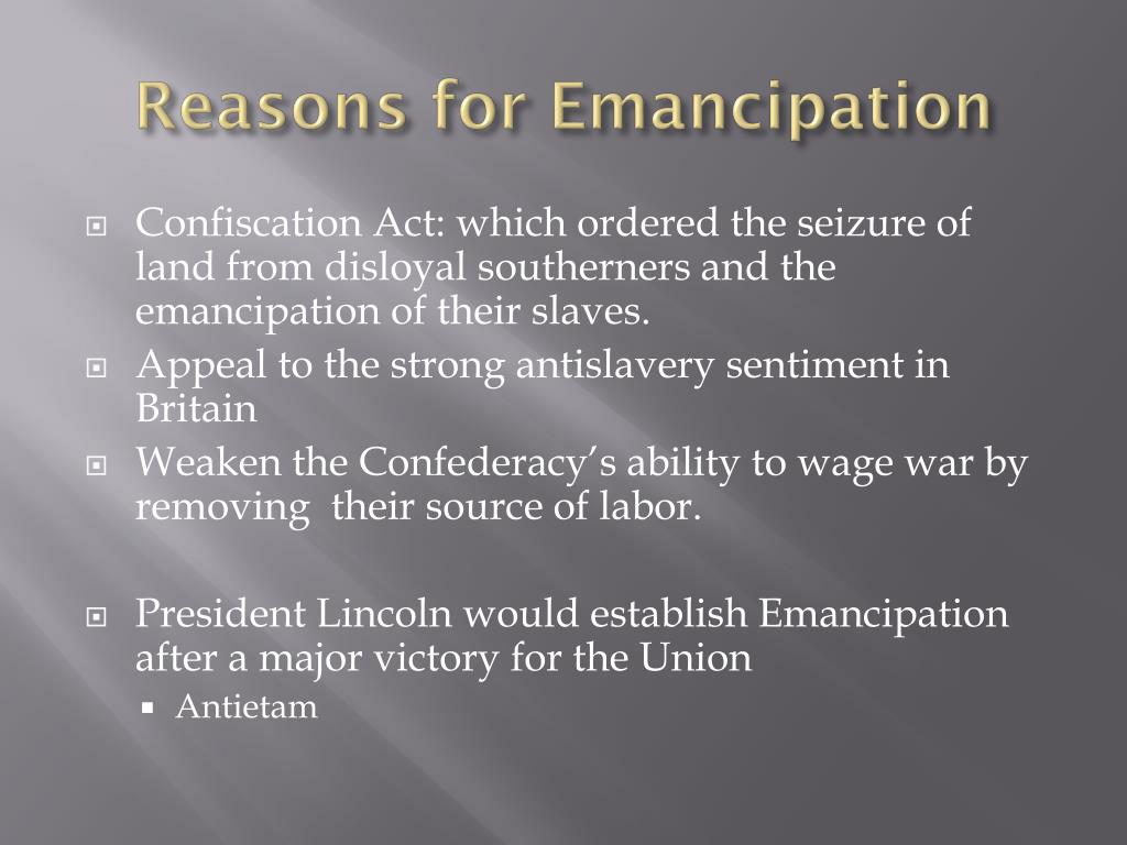 PPT - Emancipation Proclamation/African Americans during the Civil War ...