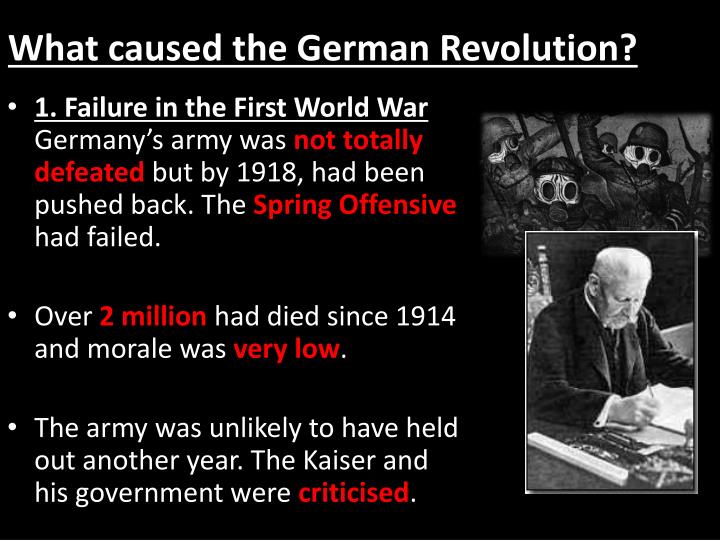 PPT - What were the causes and consequences of the German Revolution of ...
