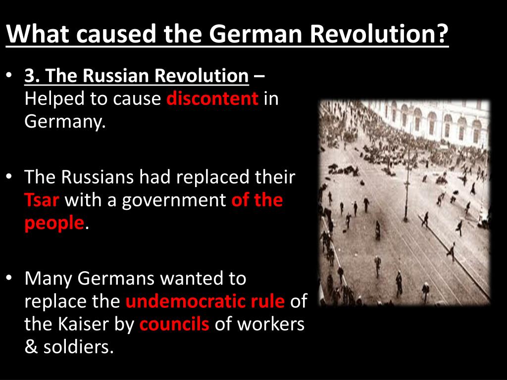 PPT - What were the causes and consequences of the German Revolution of ...
