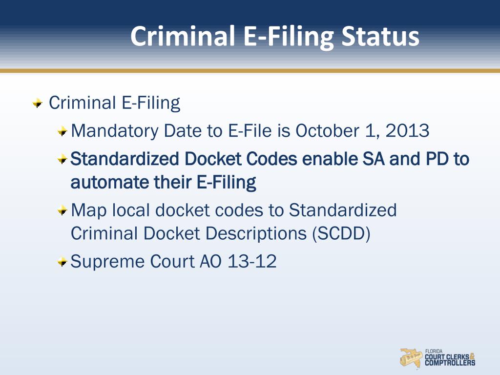 PPT - The Florida Courts ePortal eFiling Authority History PowerPoint ...