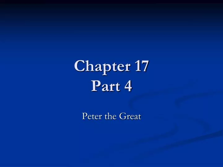 PPT - Chapter 17 Part 4 PowerPoint Presentation, free download - ID:2218776
