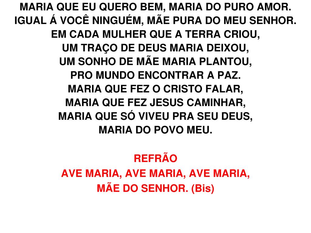 PPT - MARIA DE NAZARÉ ! MARIA DE NAZARÉ, MARIA ME CATIVOU. FEZ MAIS ...