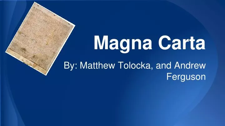 PPT - Magna Carta PowerPoint Presentation, free download - ID:2219926