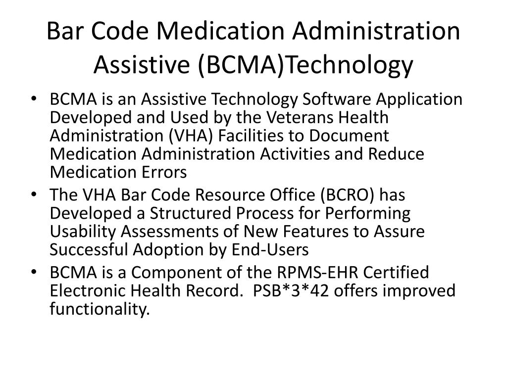 PPT - Fort Defiance Indian Health Board, Inc. BCMA (PSB 3*42 ...