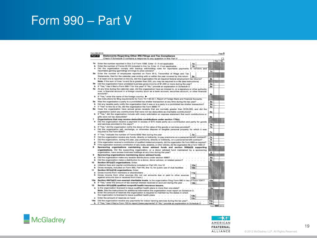 PPT - IRS Compliance & the Form 990 How Can it Affect Your Tax-Exempt ...