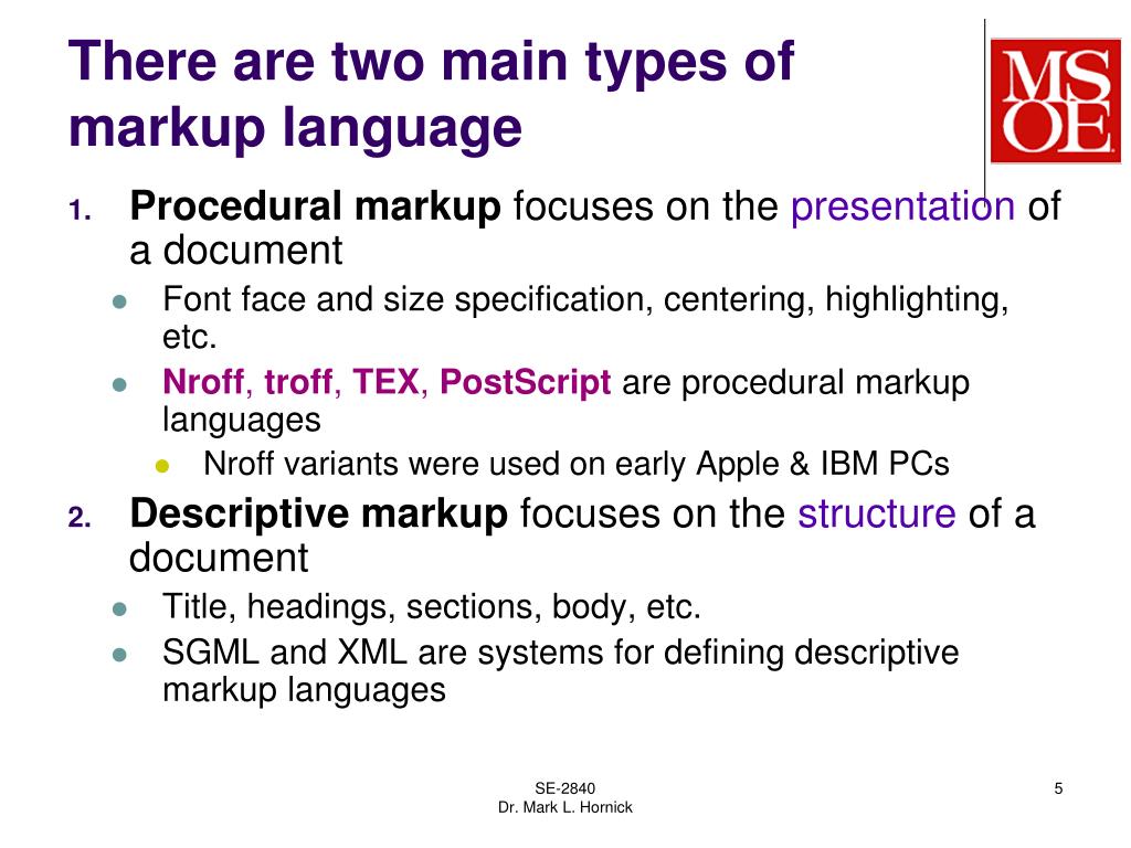PPT The HTML Markup Language PowerPoint Presentation Free Download