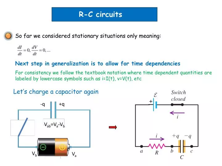 PPT - R-C circuits PowerPoint Presentation, free download - ID:2220560