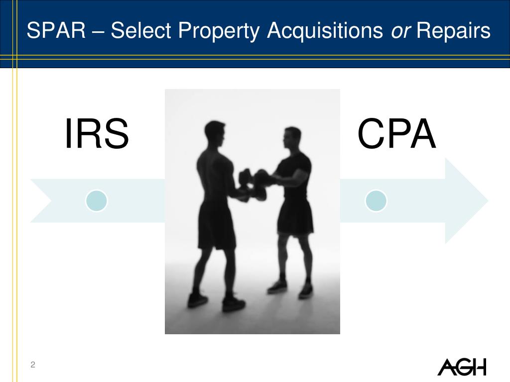 PPT - Sparring with the IRS: The New (Final?) Repair Regulation Rules ...