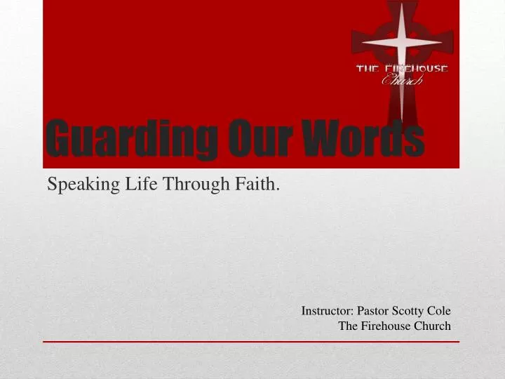PPT - Guarding Our Words PowerPoint Presentation, free download - ID ...