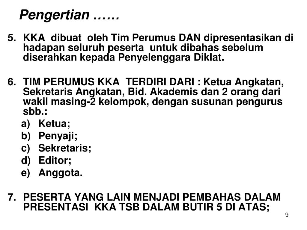 PPT - PENJELASAN PENULISAN KKK / KKA PowerPoint Presentation, free ...
