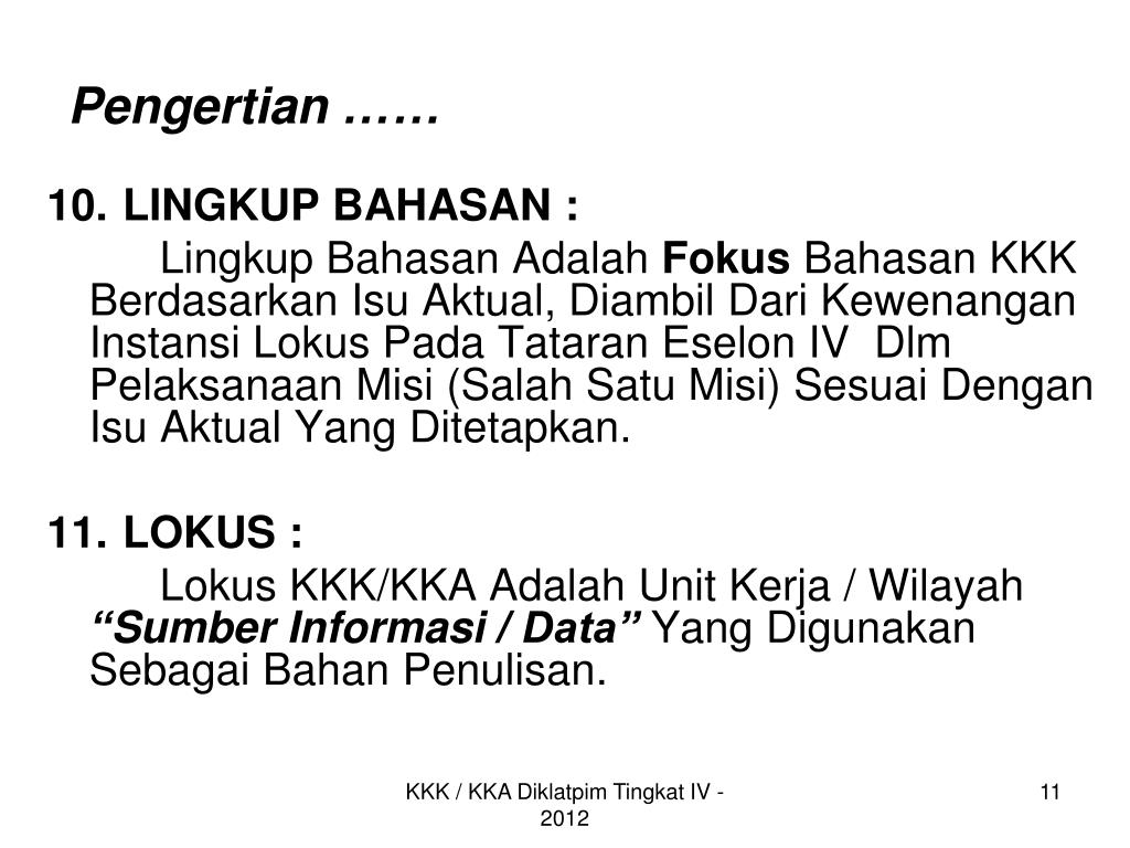 PPT - PENJELASAN PENULISAN KKK / KKA PowerPoint Presentation, free ...