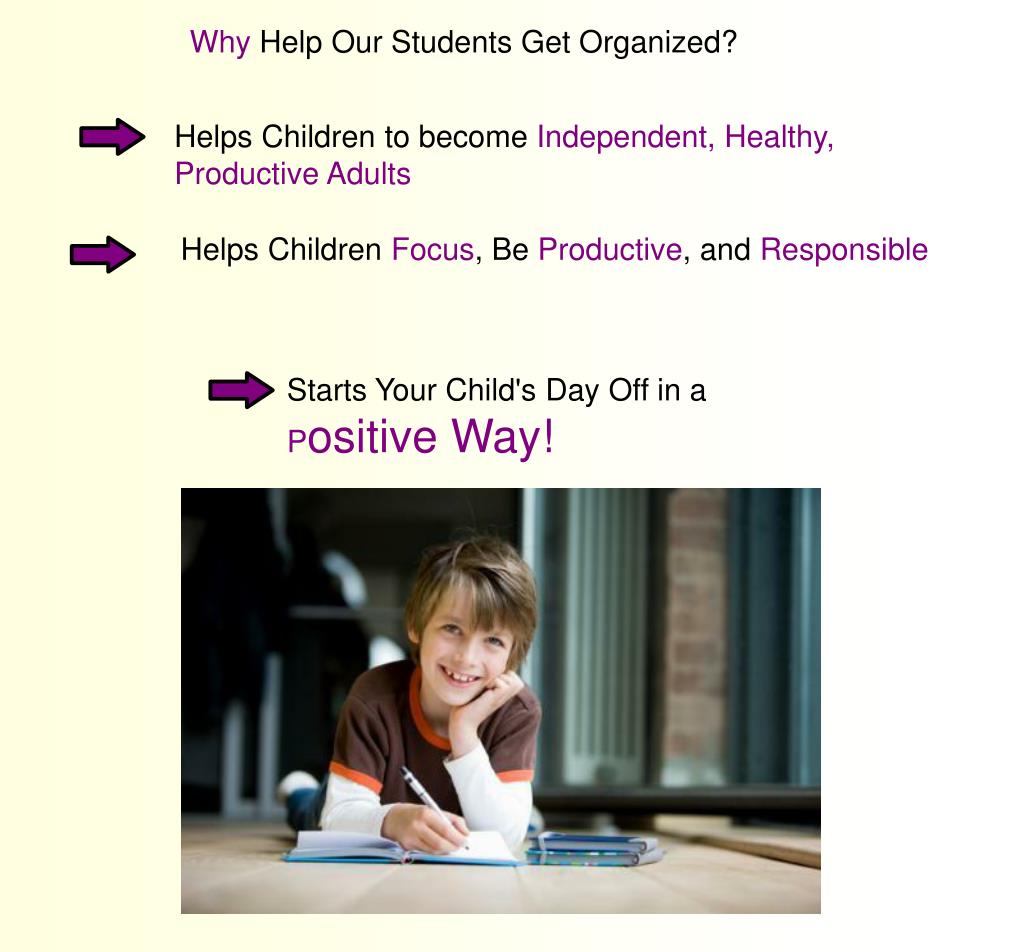 PPT - Organizing the Disorganized Student By Ronda Battreall Colleen ...