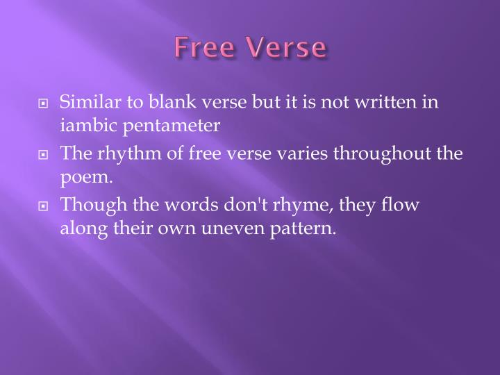 PPT - Types of Poems PowerPoint Presentation - ID:2221601