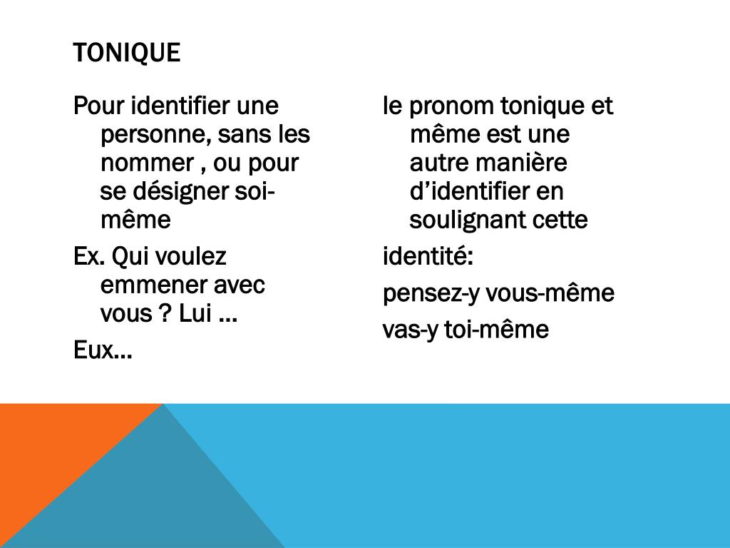 PPT - Pronoms personnels PowerPoint Presentation, free download - ID ...